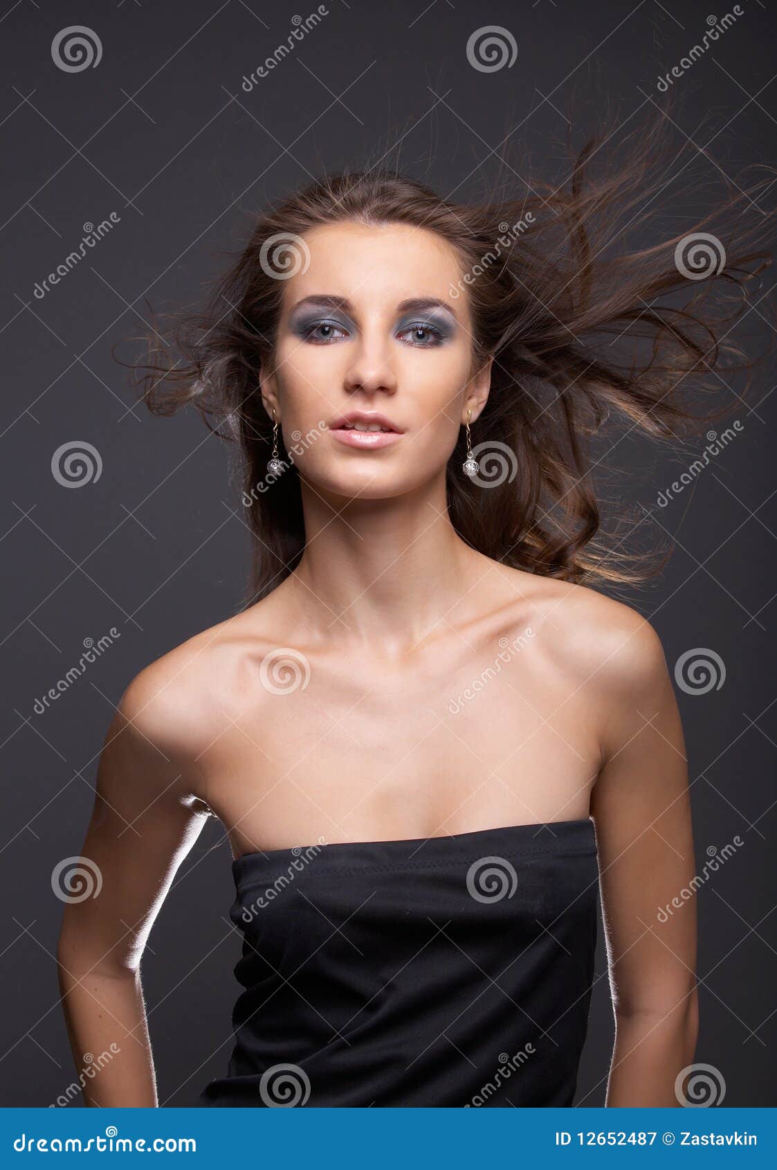Model with flattering hair stock image. Image of cheerful - 12652487