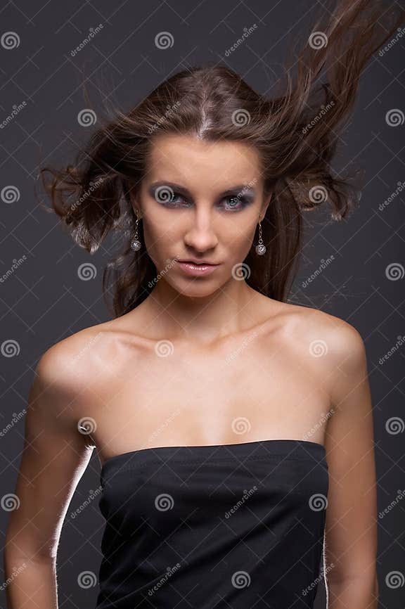 Model with flattering hair stock photo. Image of fashion - 13504370