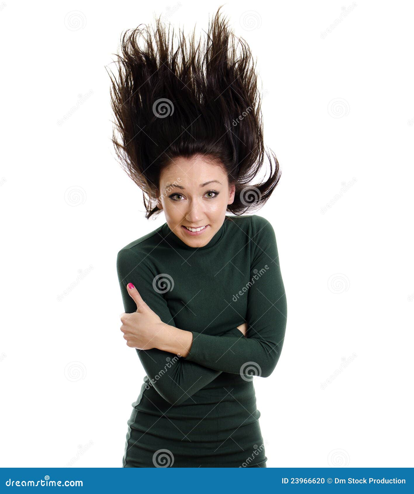 Model flinging hair stock photo. Image of isolated, lady - 23966620