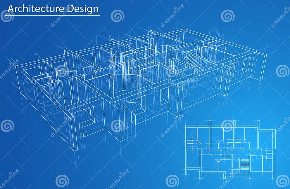 Model Floor of Apartment Block. Vector Stock Vector - Illustration of ...