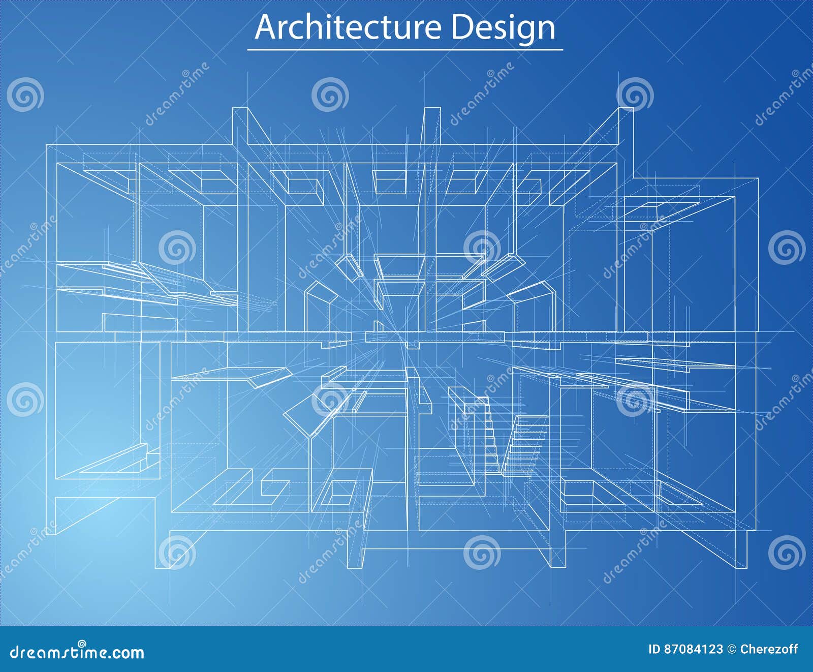 Model Floor of Apartment Block. Vector Stock Vector - Illustration of ...