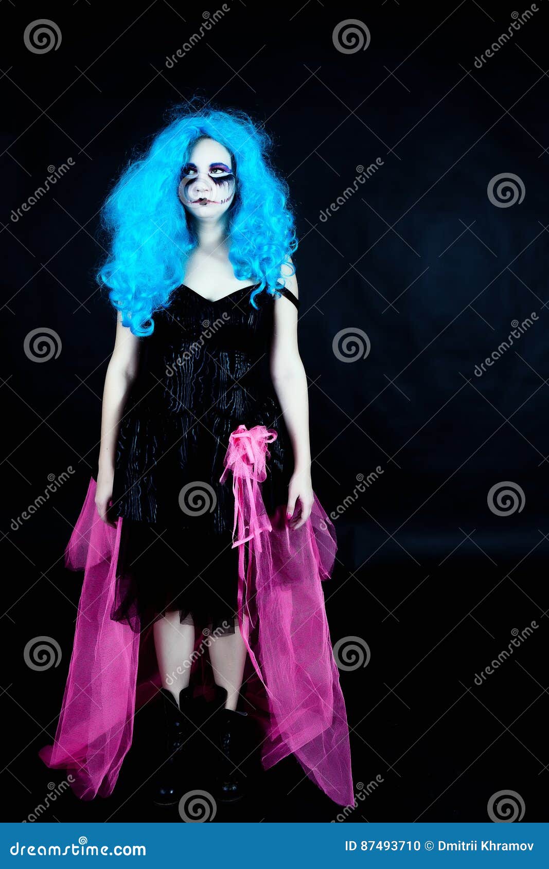Model in Form of Puppet Doll with Ropes and Straps Stock Photo - Image ...