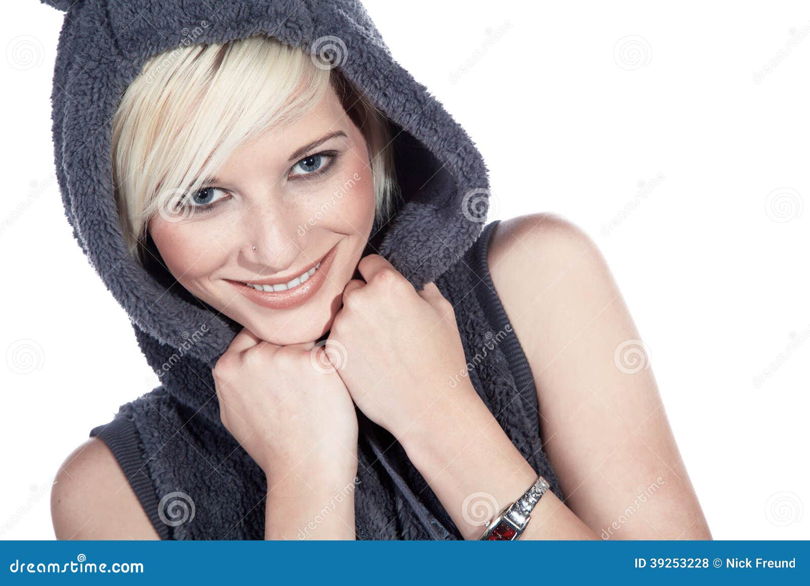 Model with funny outfit stock photo. Image of lips, elegant - 39253228