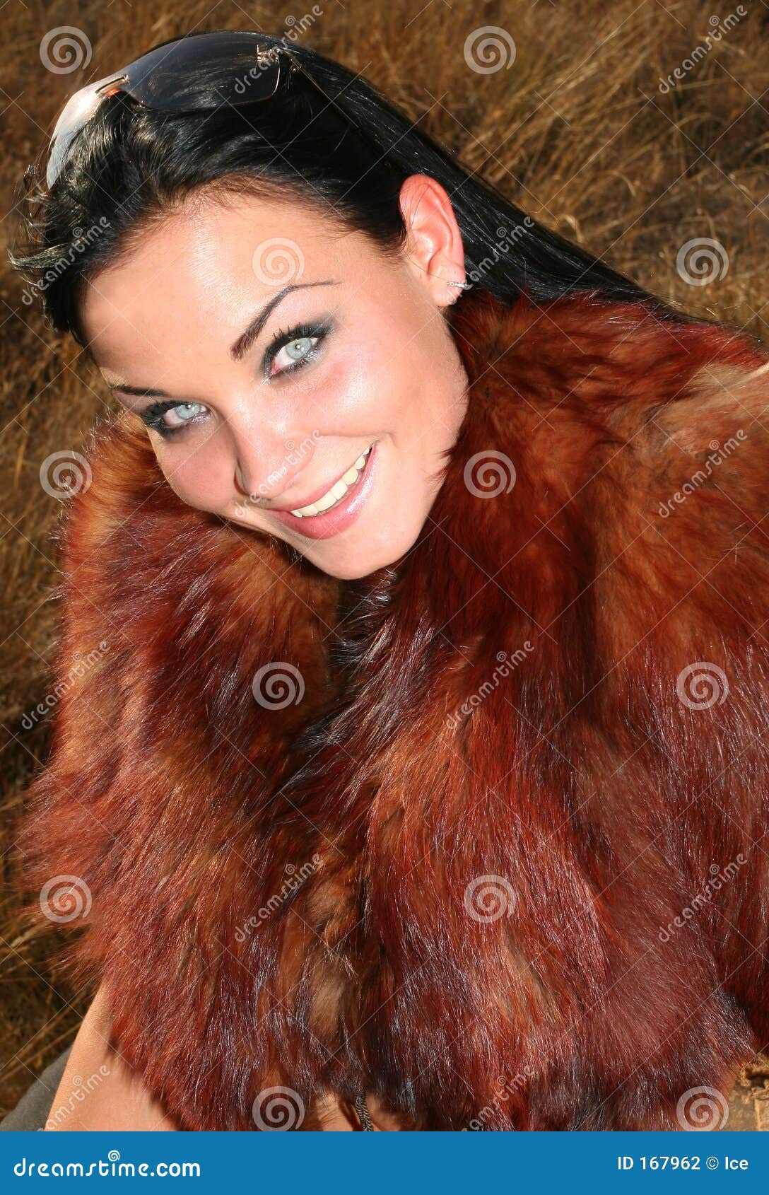 Model with fur stock photo. Image of pose, modelling, fashion - 167962