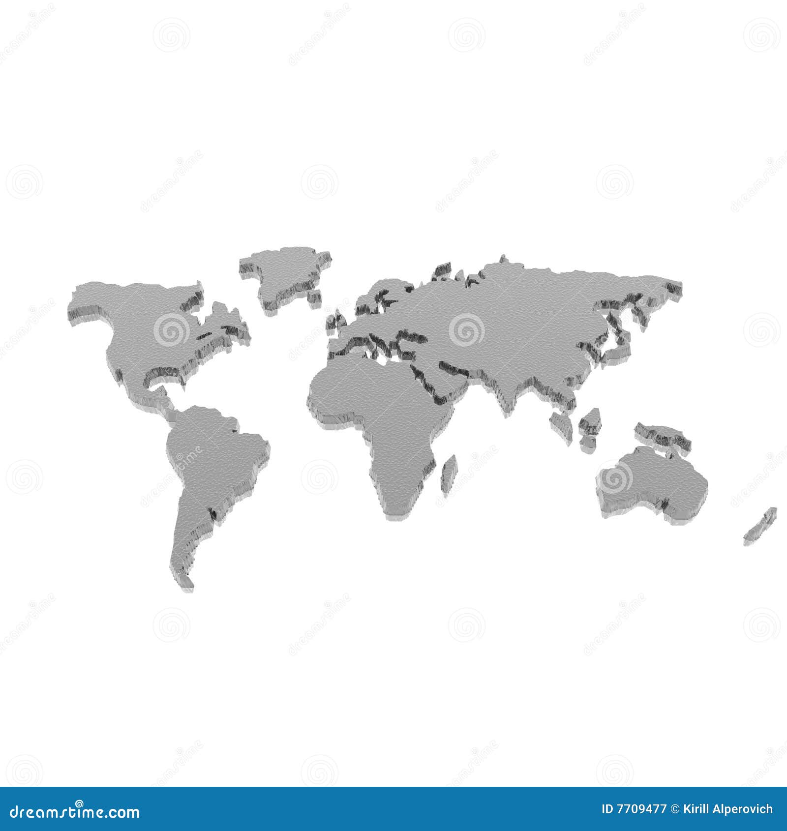 Model of the Geographical World Map Stock Illustration - Illustration ...