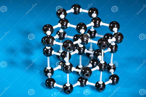 Model of Graphite Molecular Structure Stock Image - Image of chemistry ...