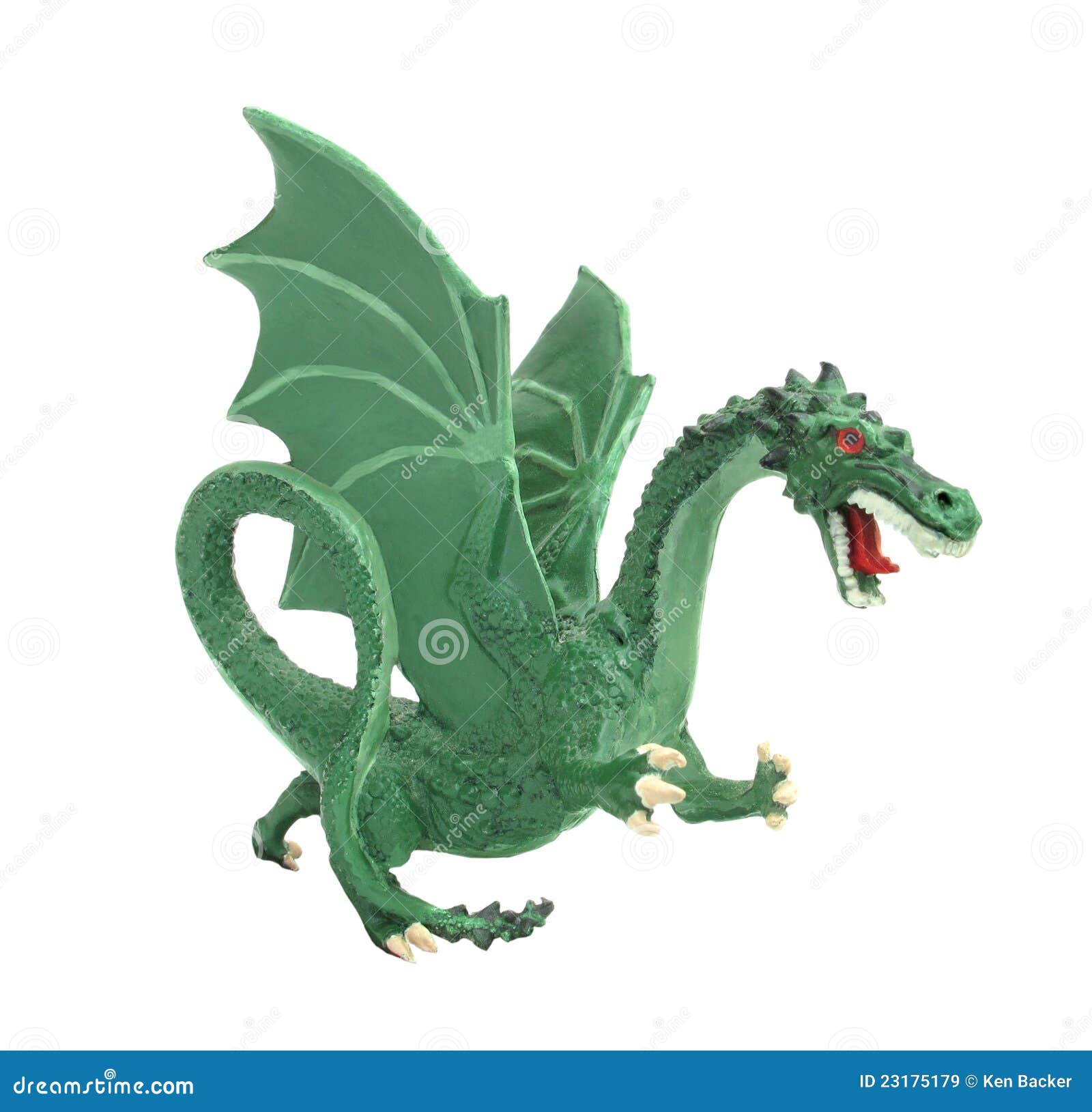 Model Green Dragon Isolated. Stock Image - Image of green, mythology ...