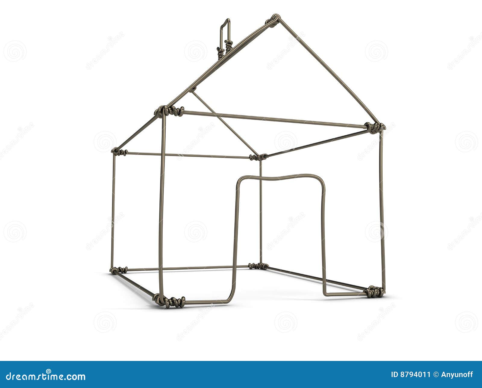 Model house stock illustration. Illustration of wire, concepts - 8794011
