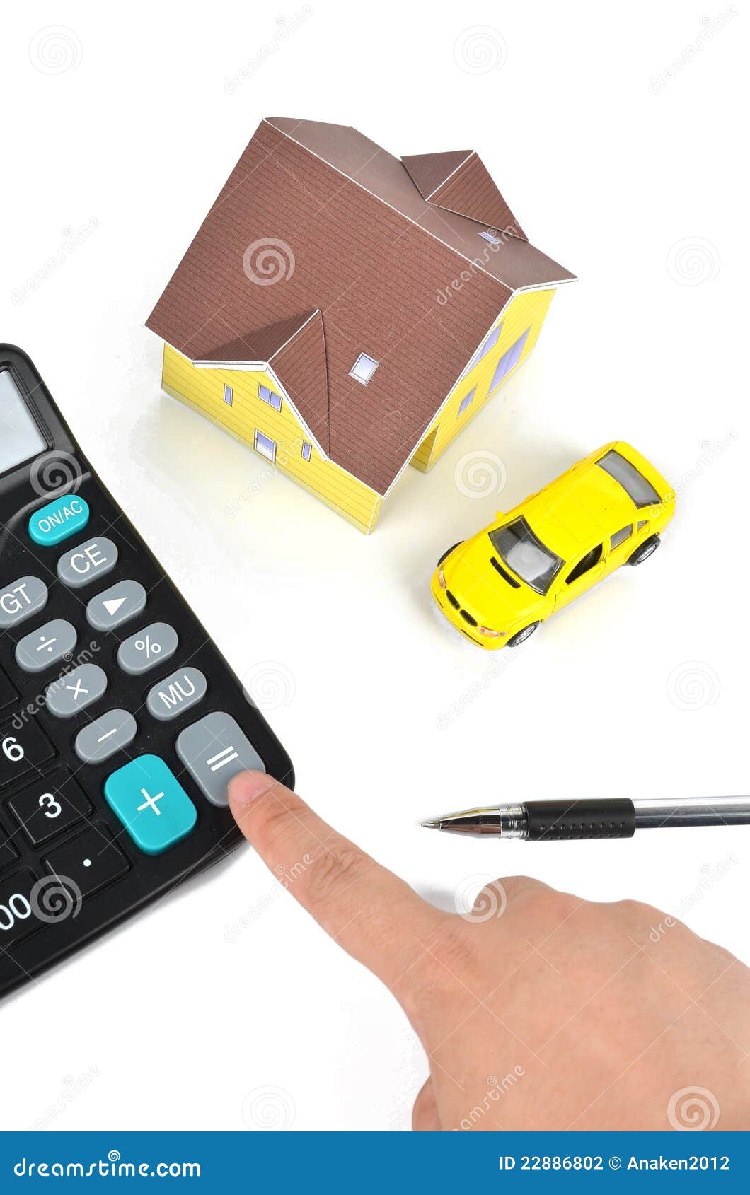 Model house and toy car stock photo. Image of count, residence - 22886802