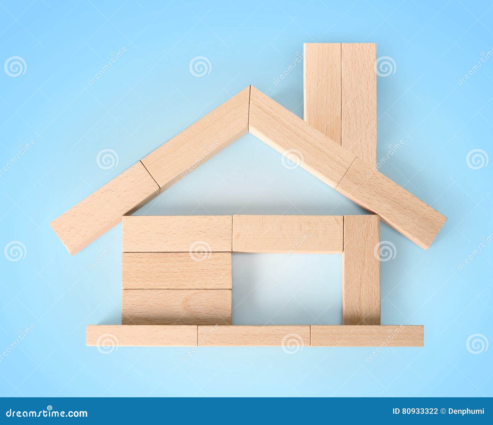 Model House Wood Form of Diagram Stock Photo - Image of dacha, geometry ...