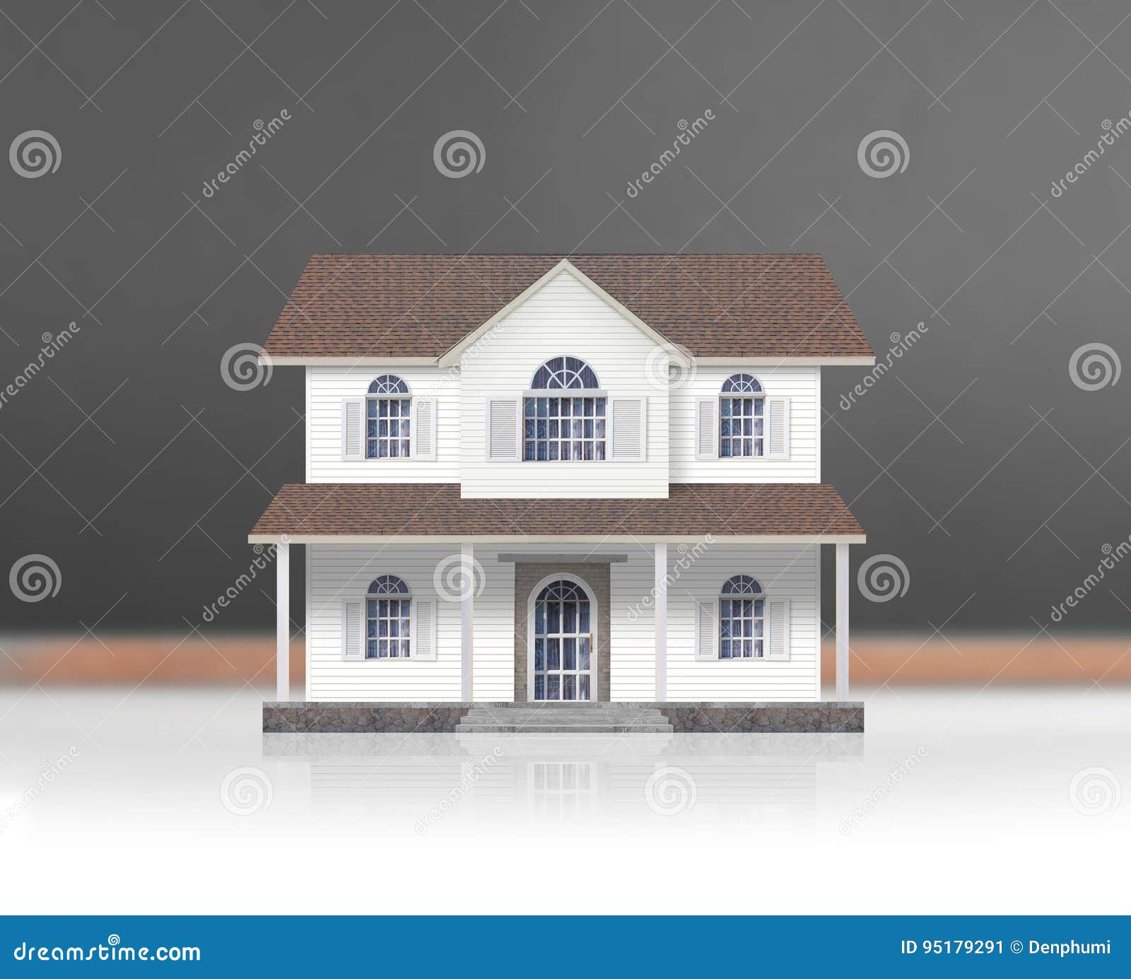 Model House Wood Form of Diagram Stock Image - Image of leisure, house ...