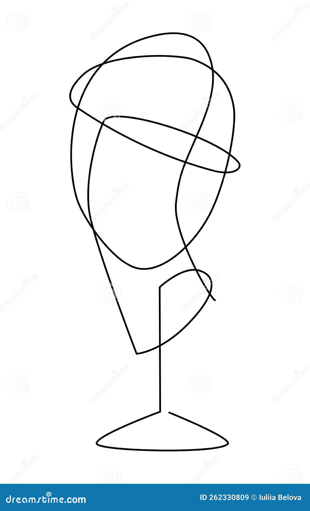 Model of a Human Head, a Template for Making Hats. Blank Mockup for a ...