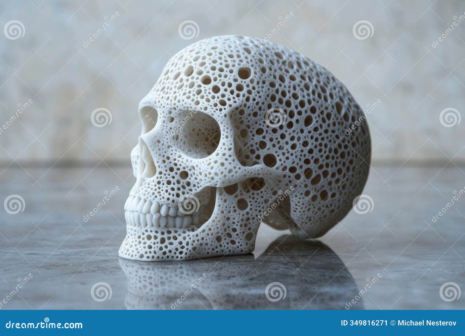 Human Skull With Black Cylinder Hat Vector Illustration | CartoonDealer ...