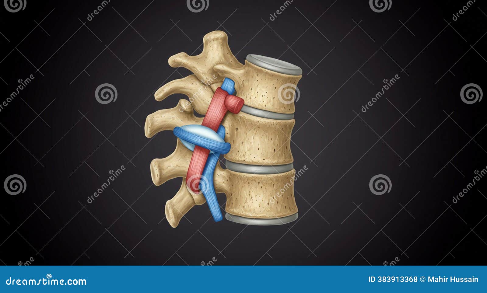 Human Vertebrae Anatomy Infographics Vector Illustration ...