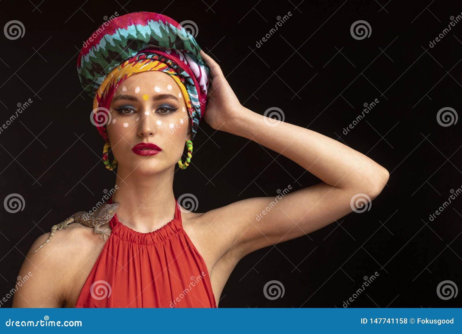 Model in the Image of an Eastern Princess Stock Photo - Image of ...
