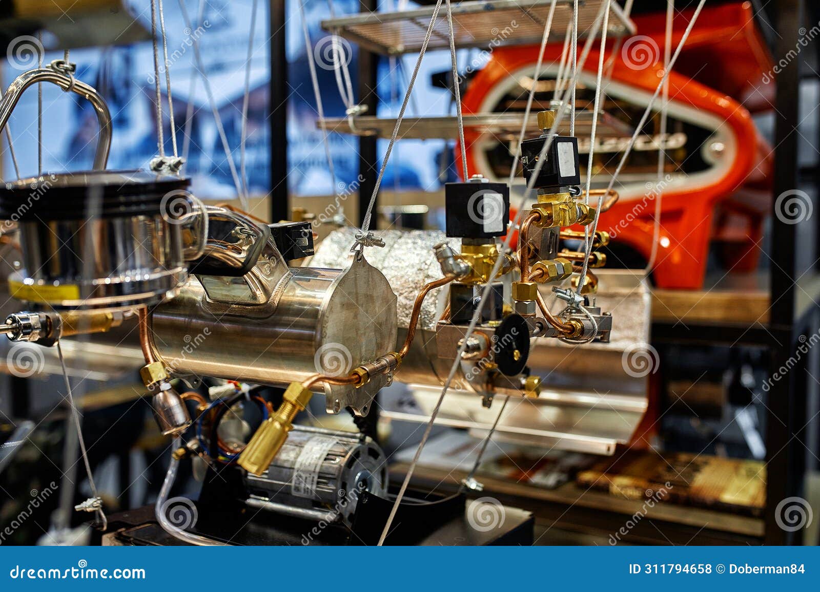 The Model of the Internal Units of the Coffee Machine. the Stand of the ...