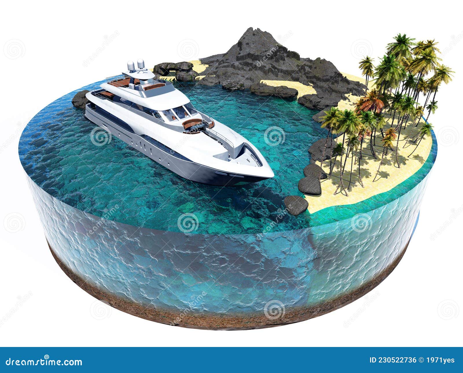 Model of island stock illustration. Illustration of background - 230522736