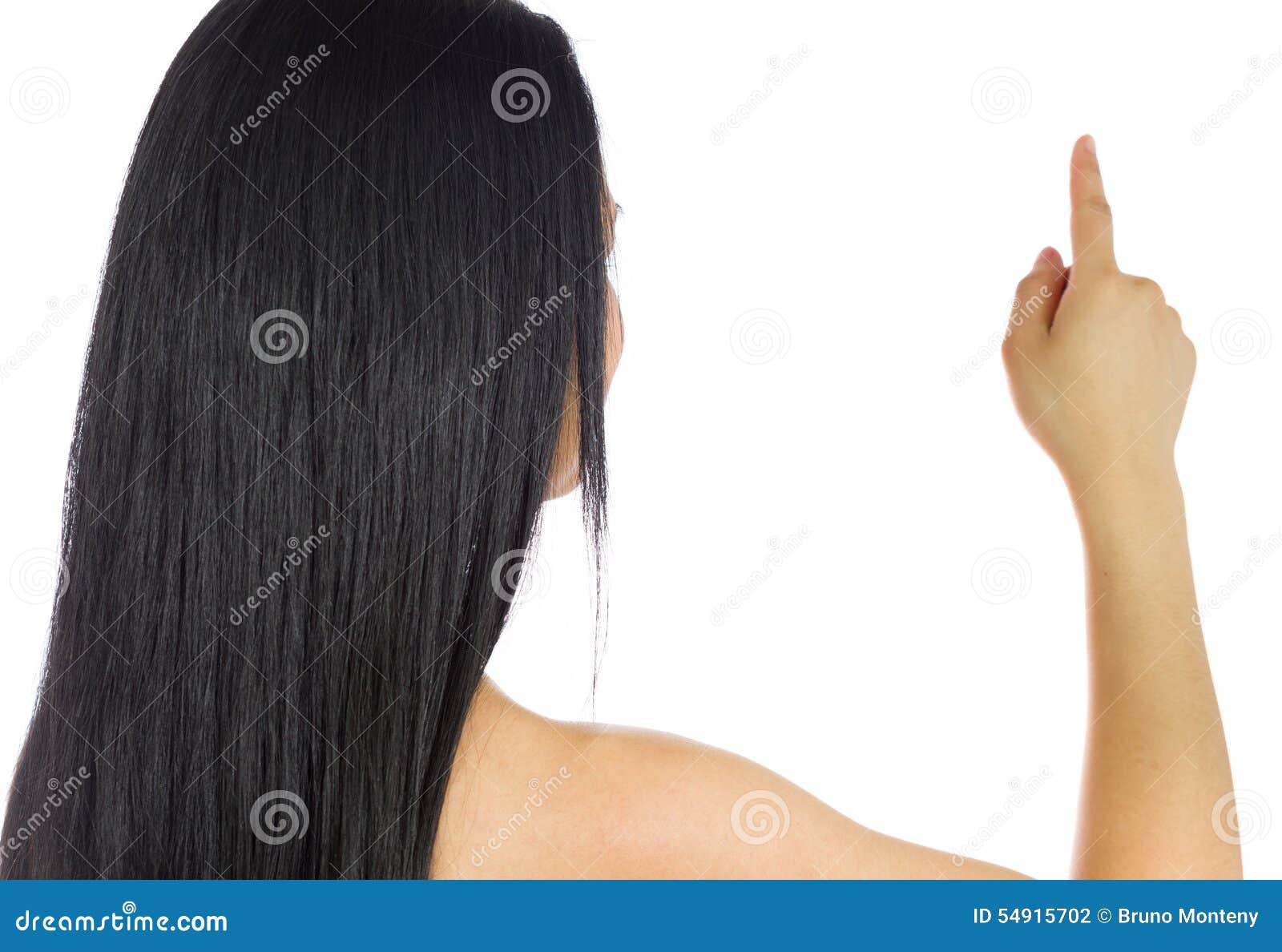 Model Isolated Back Pointing Stock Photo - Image of rear, back: 54915702
