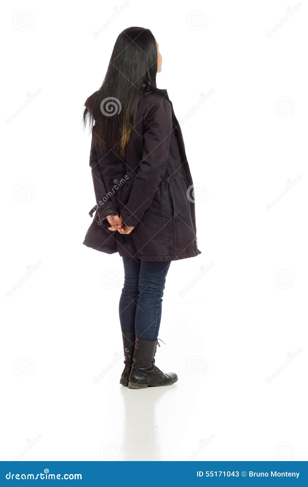 Model isolated from behind stock image. Image of female - 55171043