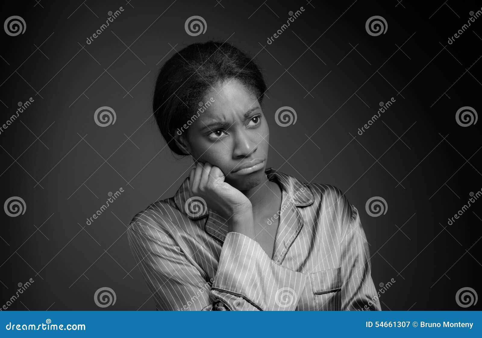 Model Isolated Depressed Boredom Stock Image - Image of angry, isolated ...