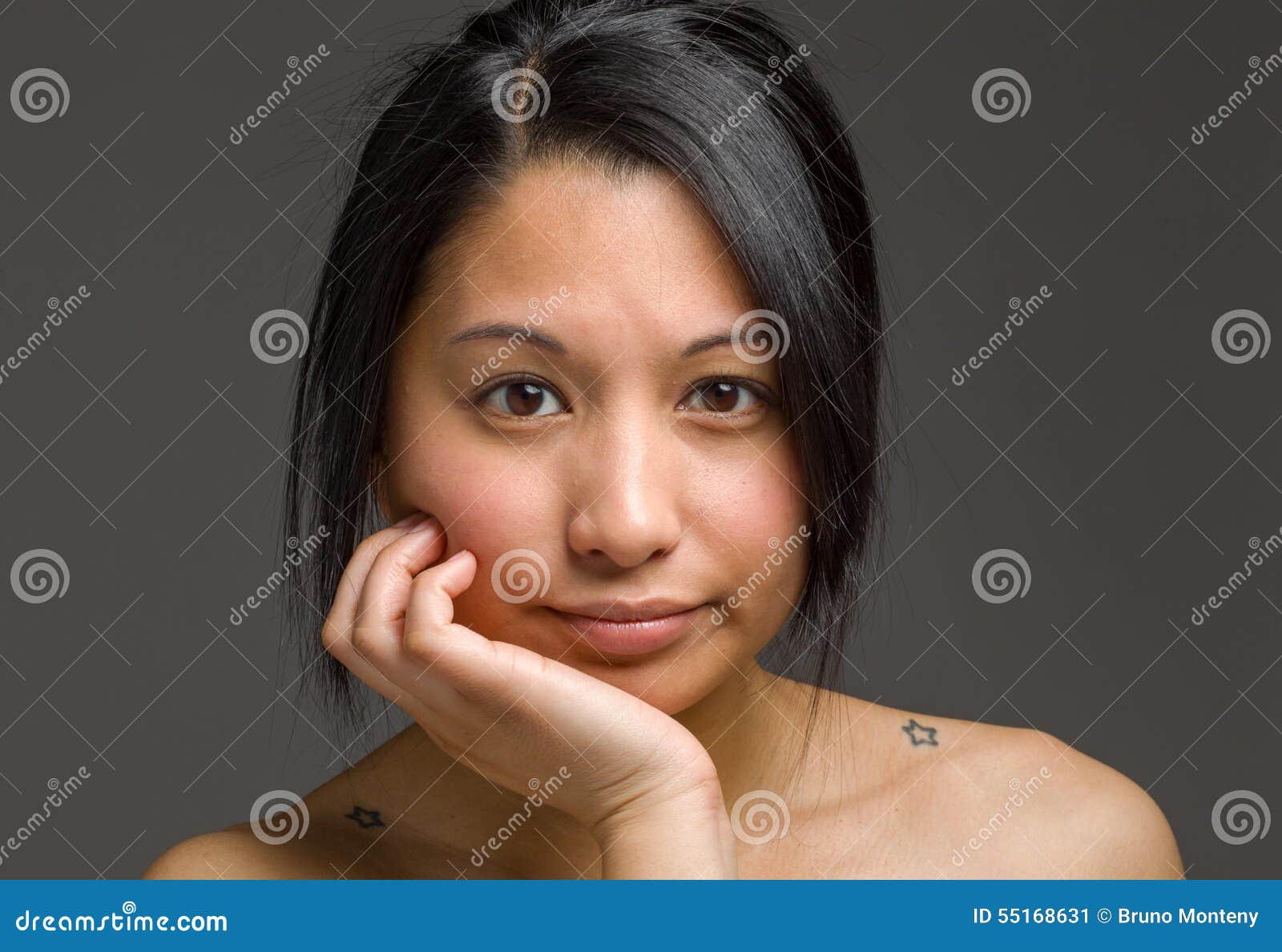 Model Isolated Depressed Boredom Stock Image - Image of cute, angry ...