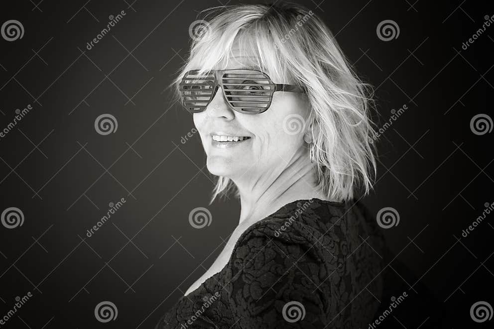 Model Isolated on Plain Background Back Turning Stock Image - Image of ...