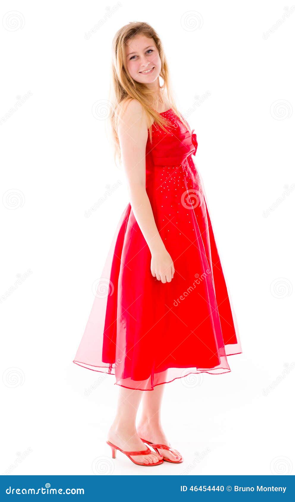 Model Isolated on Plain Background Back Turning Stock Photo - Image of ...