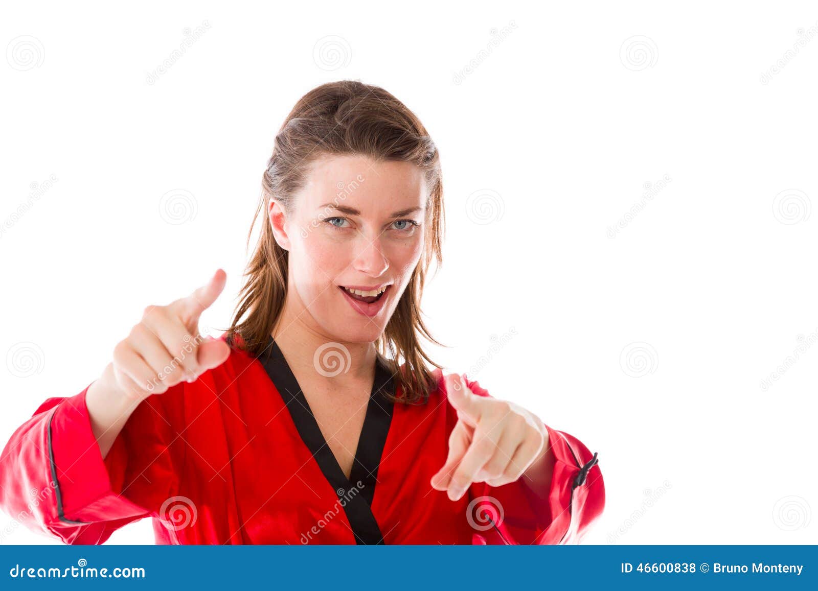 Model Isolated on Plain Background Fingers Stock Photo - Image of ...