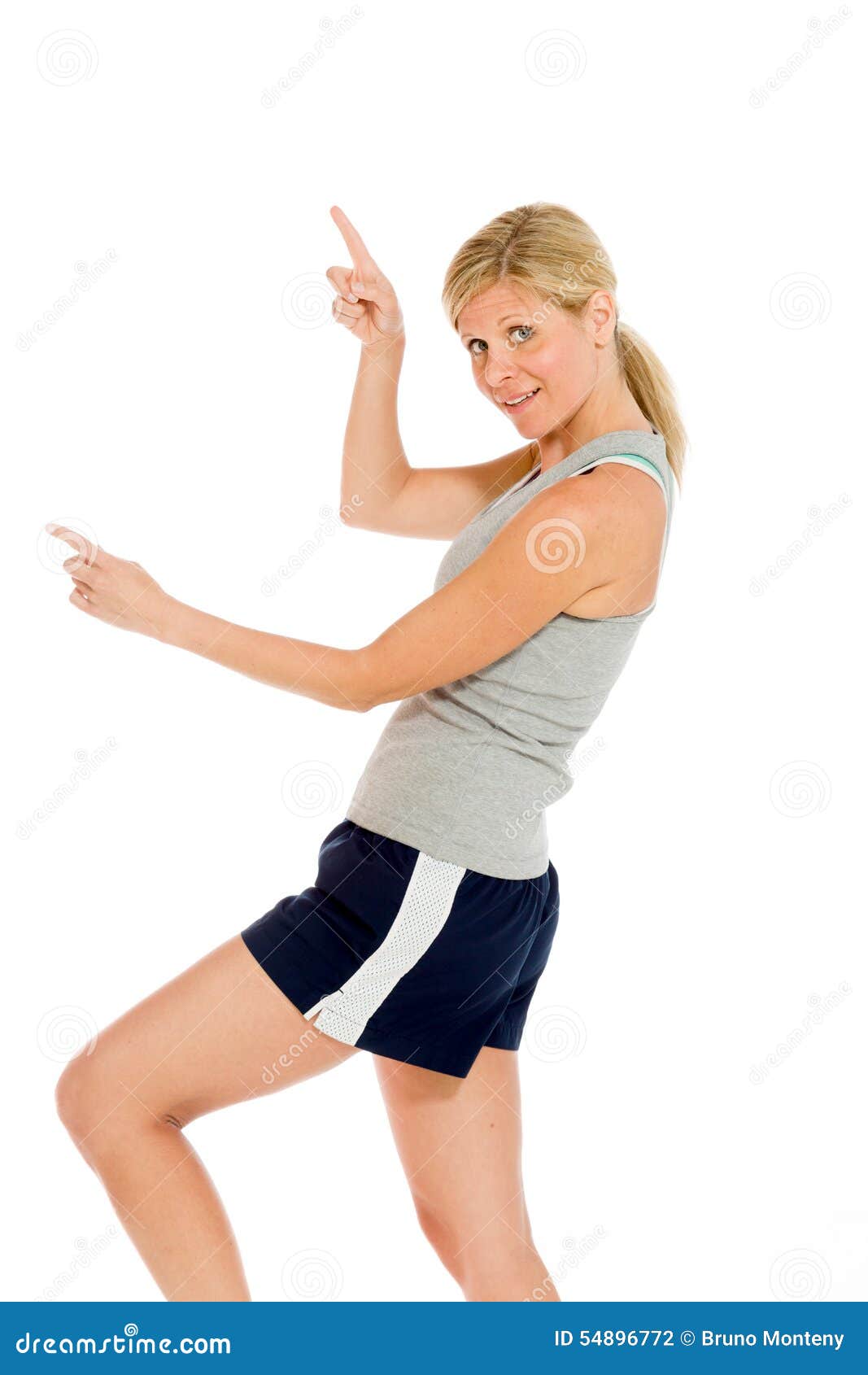 Model isolated pointing stock photo. Image of looking - 54896772