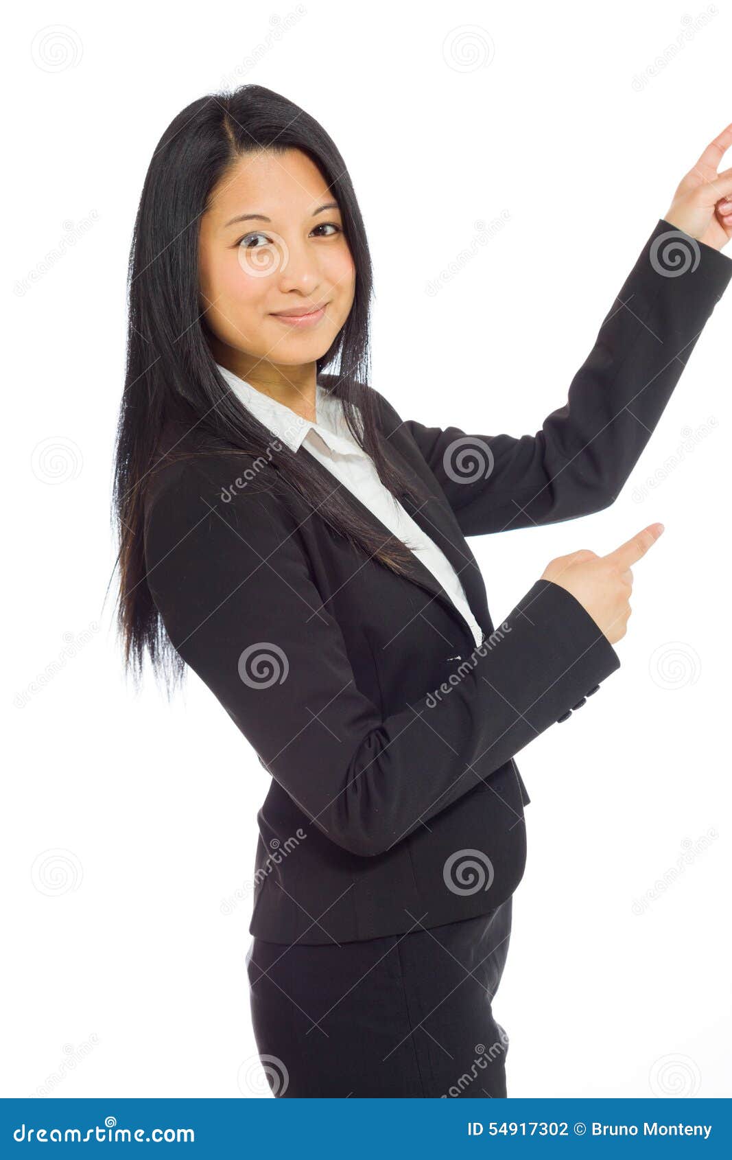 Model isolated pointing stock photo. Image of finger - 54917302