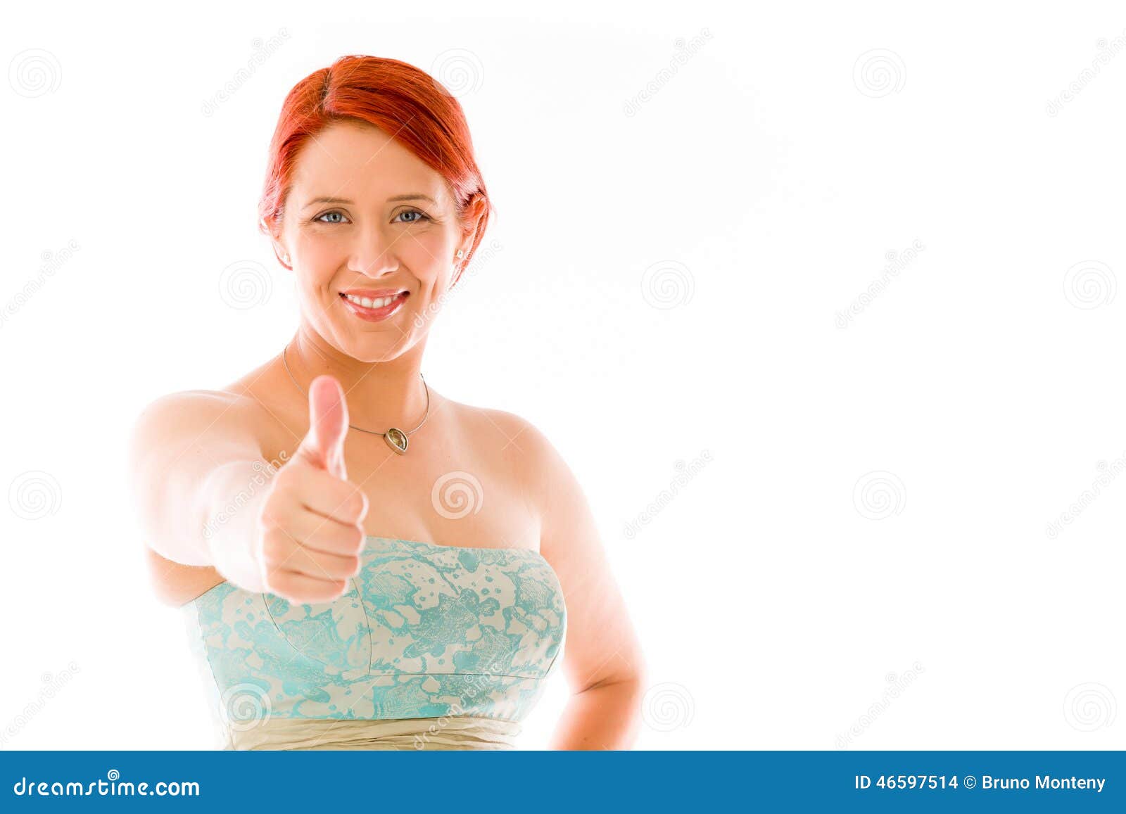 Model Isolated Positive Attitude Thumbs Up Stock Photo - Image of adult ...