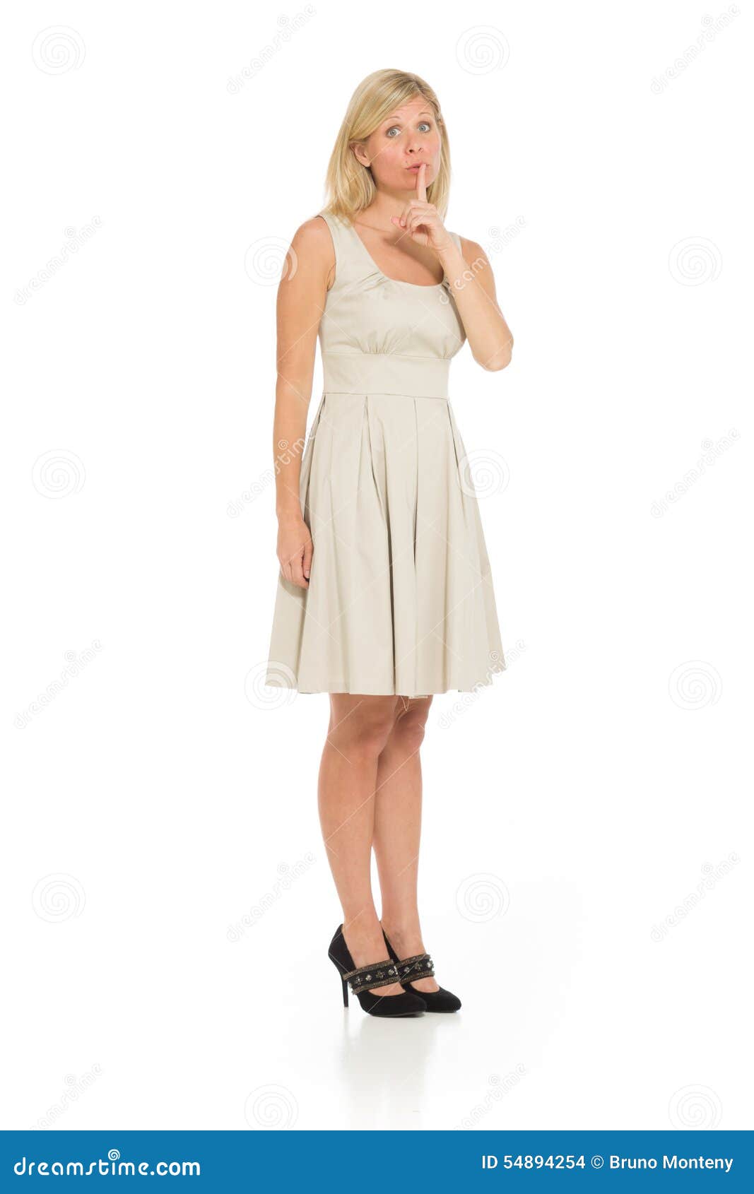 Model Isolated with a Secret Stock Photo - Image of woman, people: 54894254