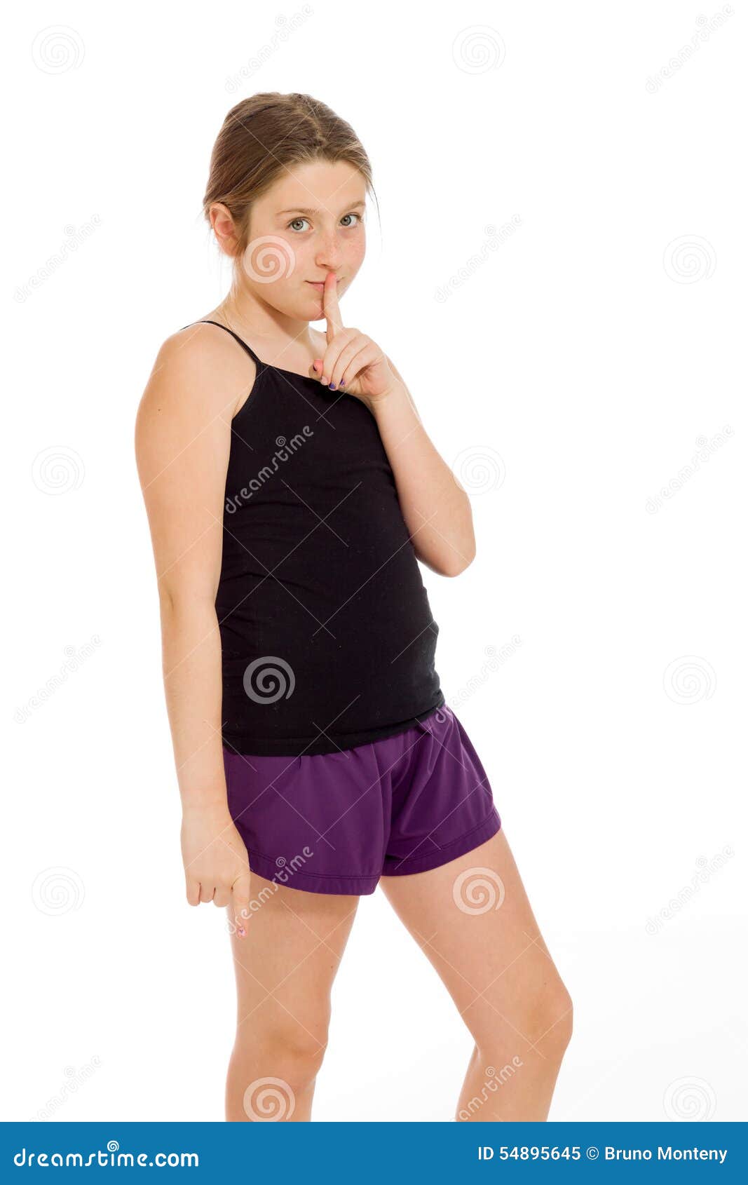 Model Isolated with a Secret Stock Image - Image of hand, quiet: 54895645