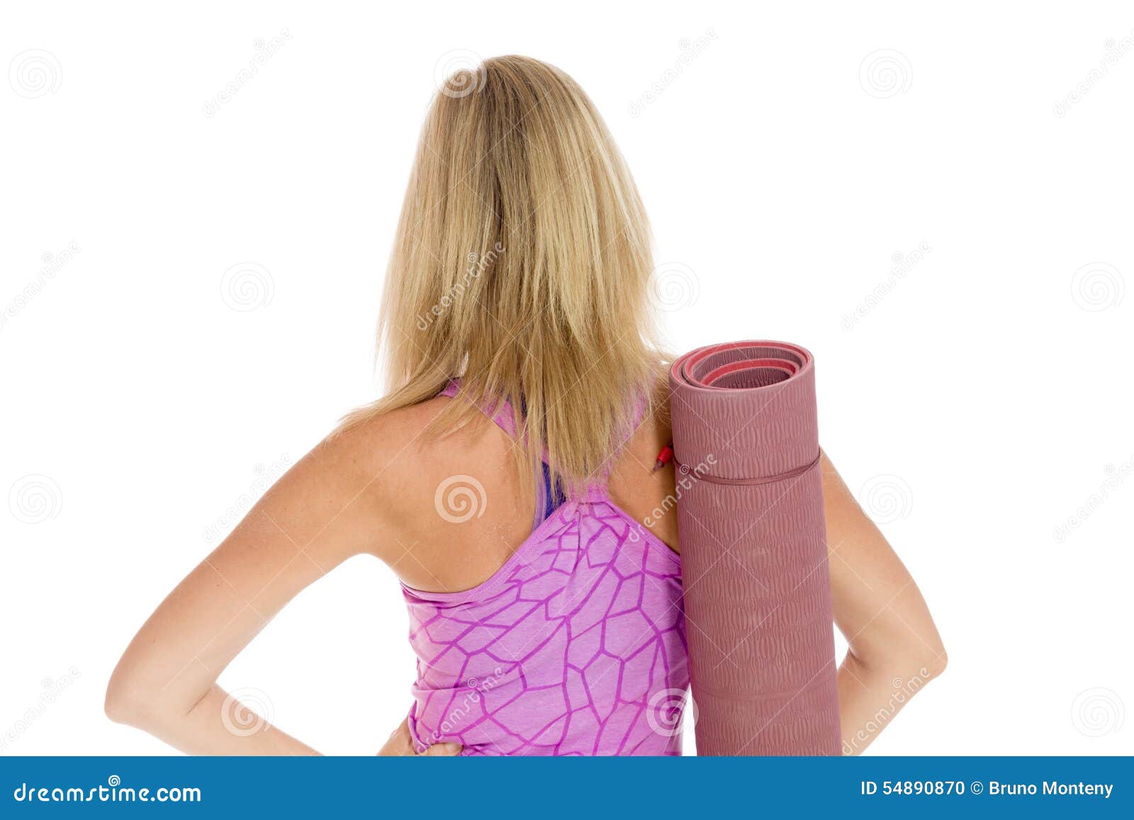 Model Isolated Showing Her Back Stock Photo - Image of model, caucasian ...