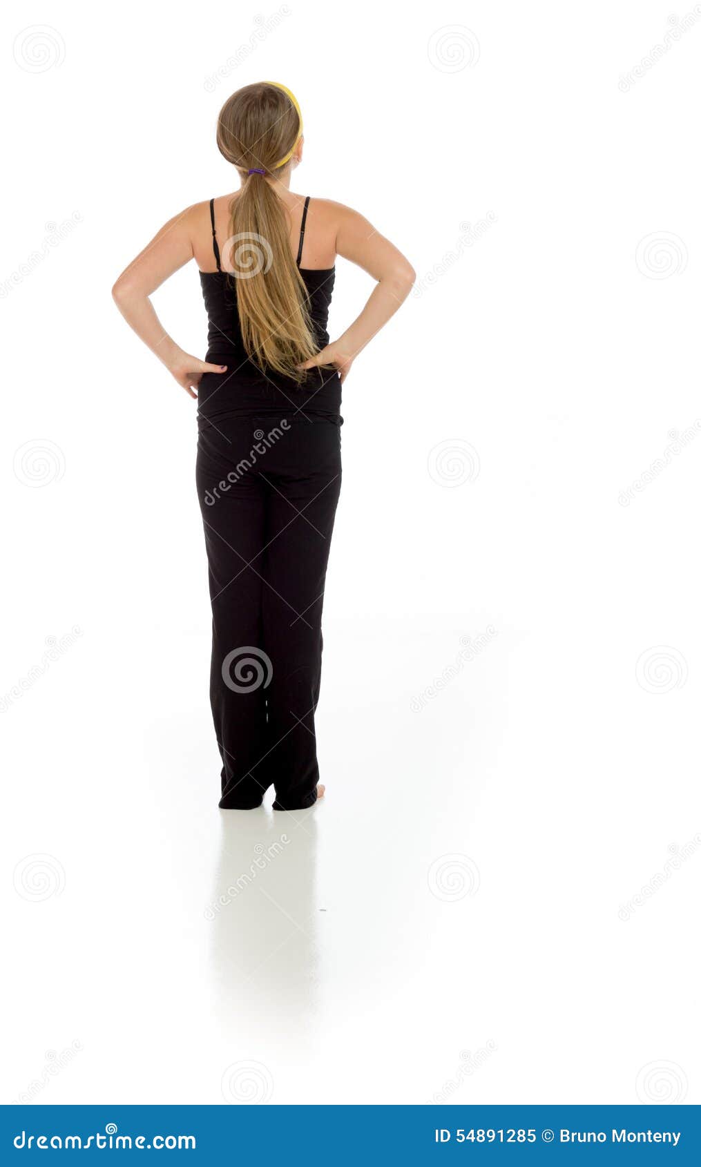 Model Isolated Showing Her Back Stock Image - Image of woman, people ...