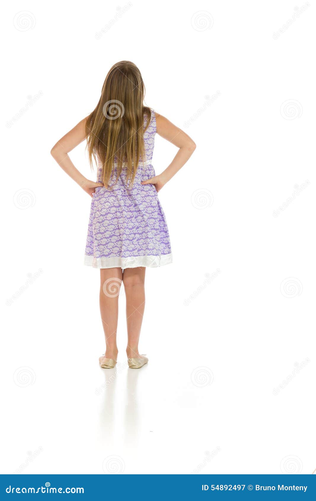 Model Isolated Showing Her Back Stock Image - Image of back, teen: 54892497