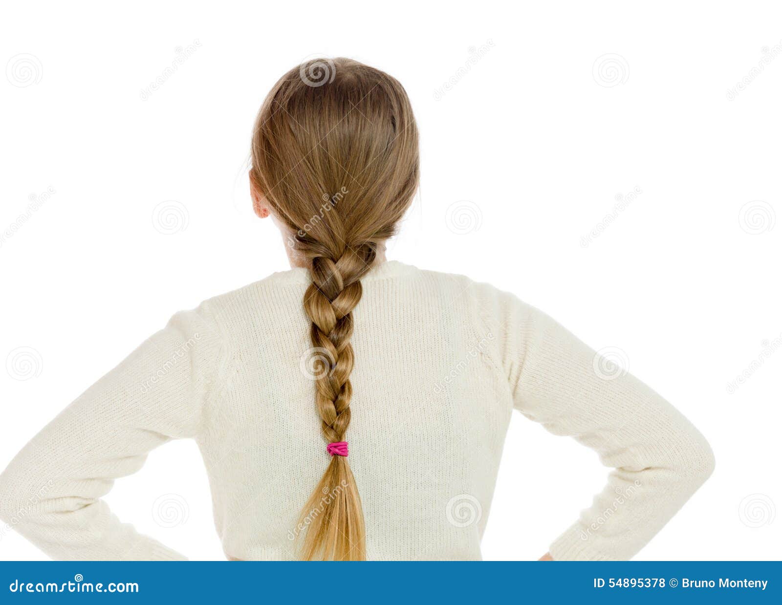 Model Isolated Showing Her Back Stock Photo - Image of model, watching ...