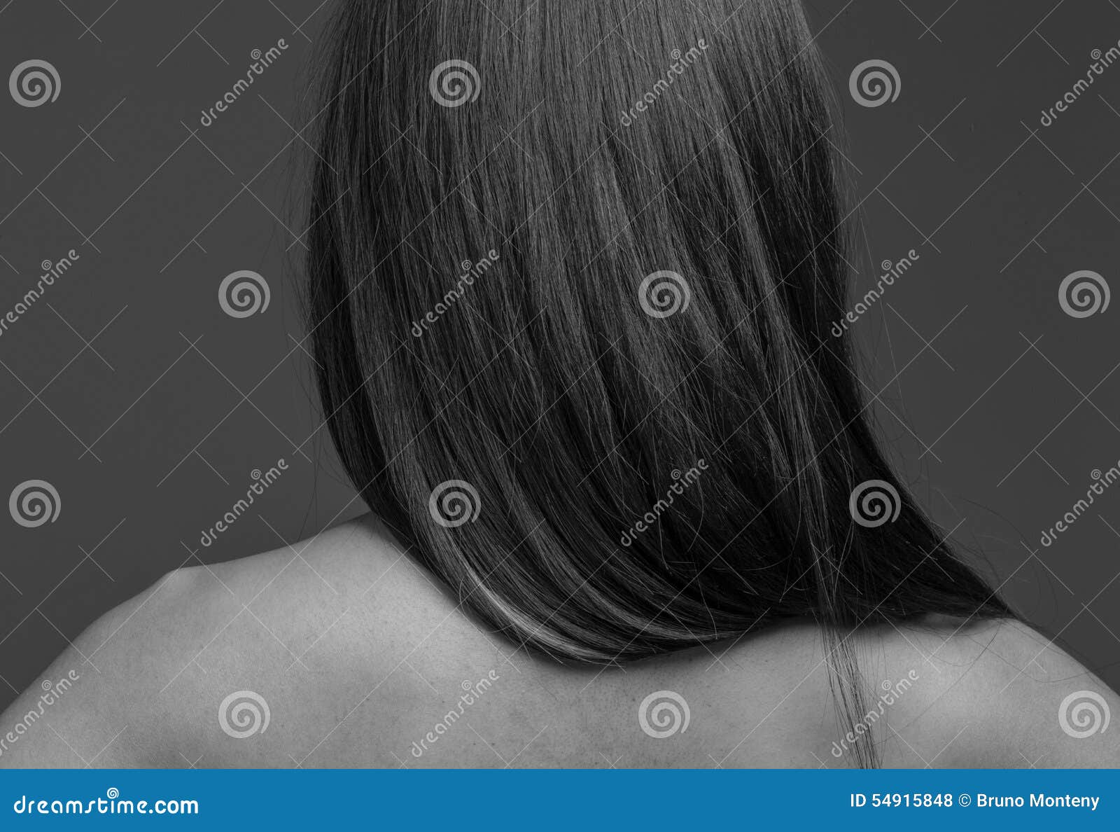 Model Isolated Showing Her Back Stock Photo - Image of beauty, black ...