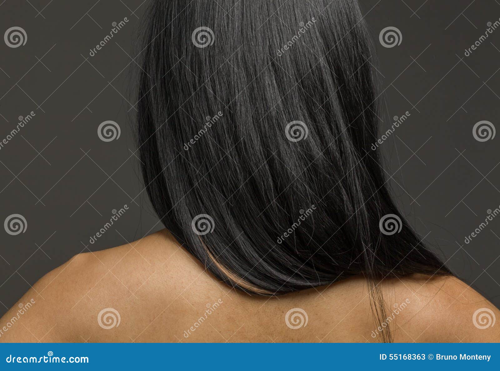 Model Isolated Showing Her Back Stock Image - Image of shoulders, hips ...