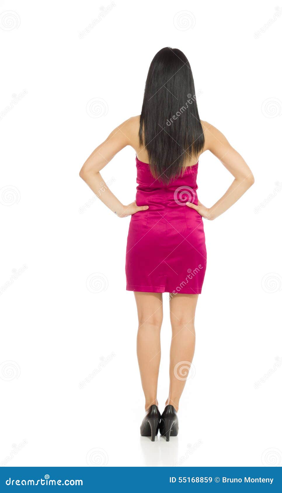 Model Isolated Showing Her Back Stock Image - Image of mexican ...