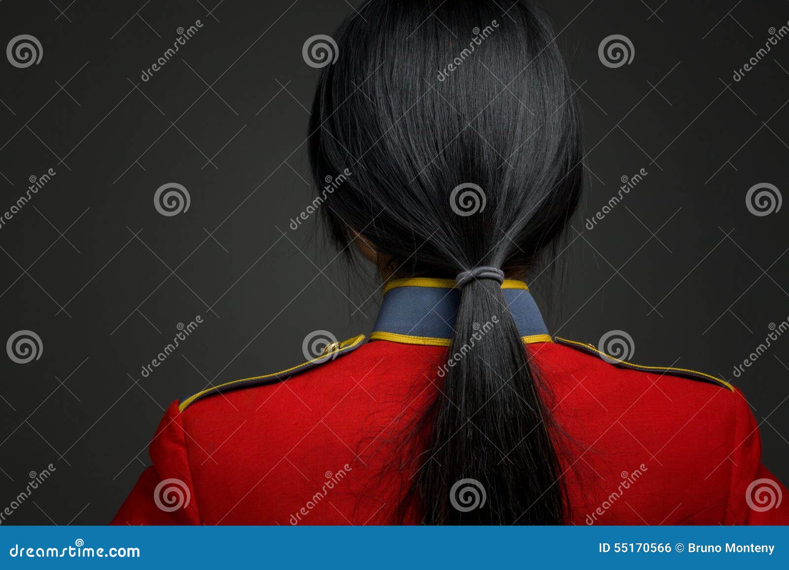 Model Isolated Showing Her Back Stock Photo - Image of view, girl: 55170566