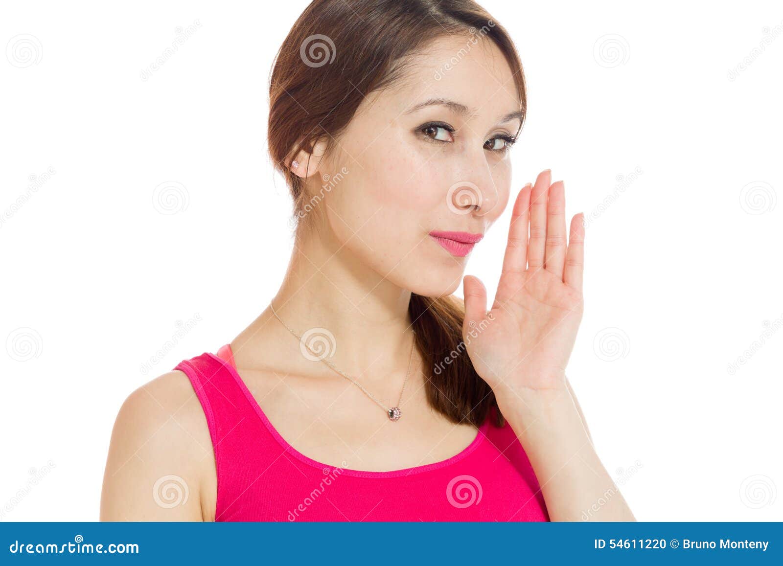 Model Isolated Talking Shouting Voice Stock Photo - Image of voice ...