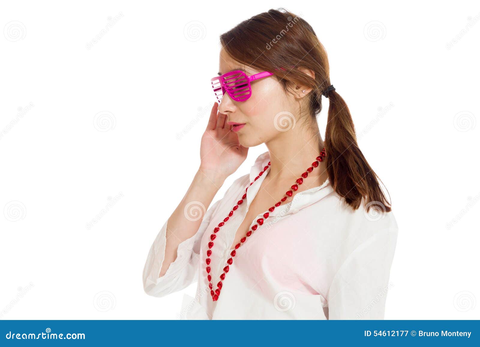 Model Isolated Talking Shouting Voice Stock Image - Image of youth ...