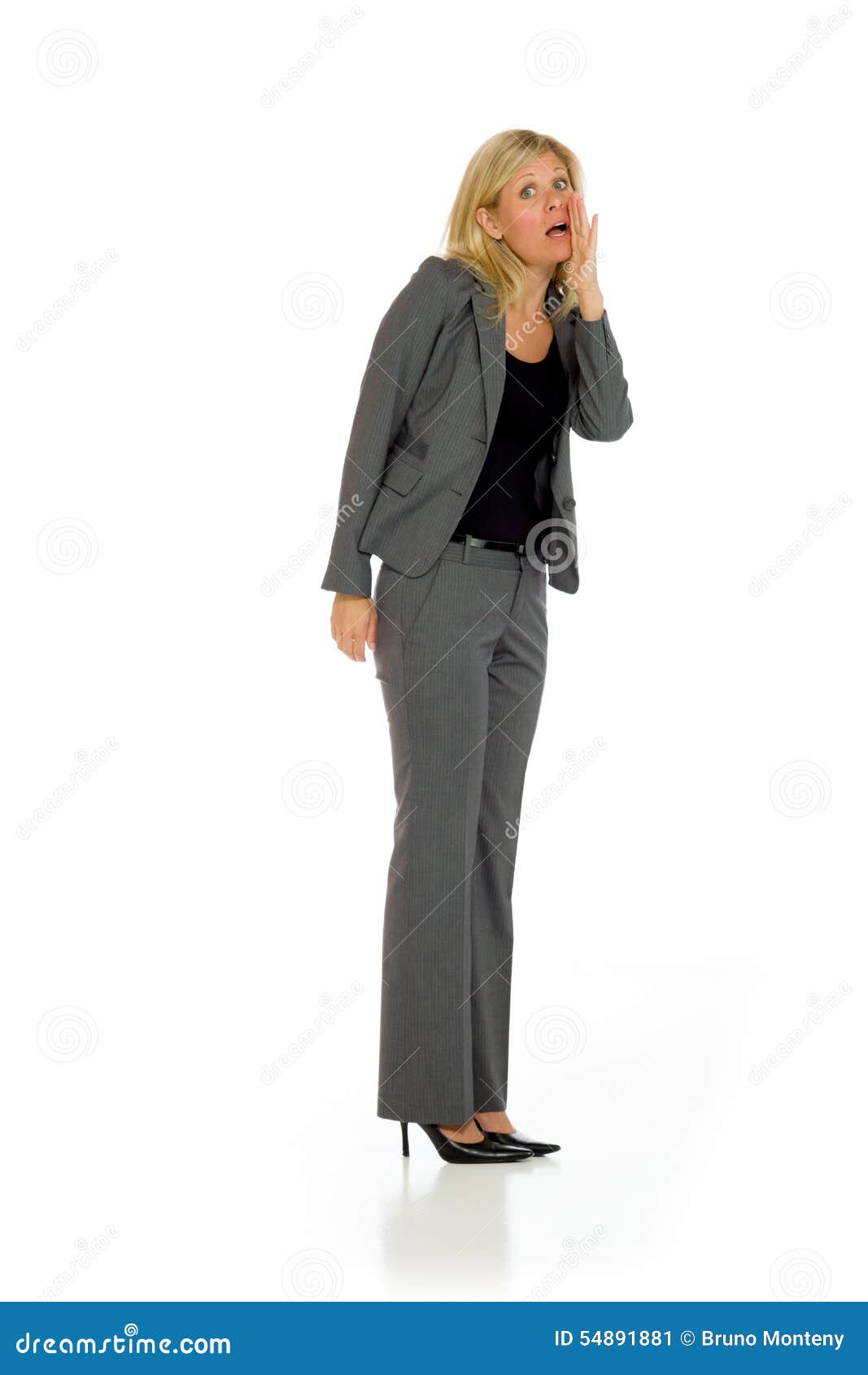 Model Isolated Talking Shouting Voice Stock Image - Image of listening ...