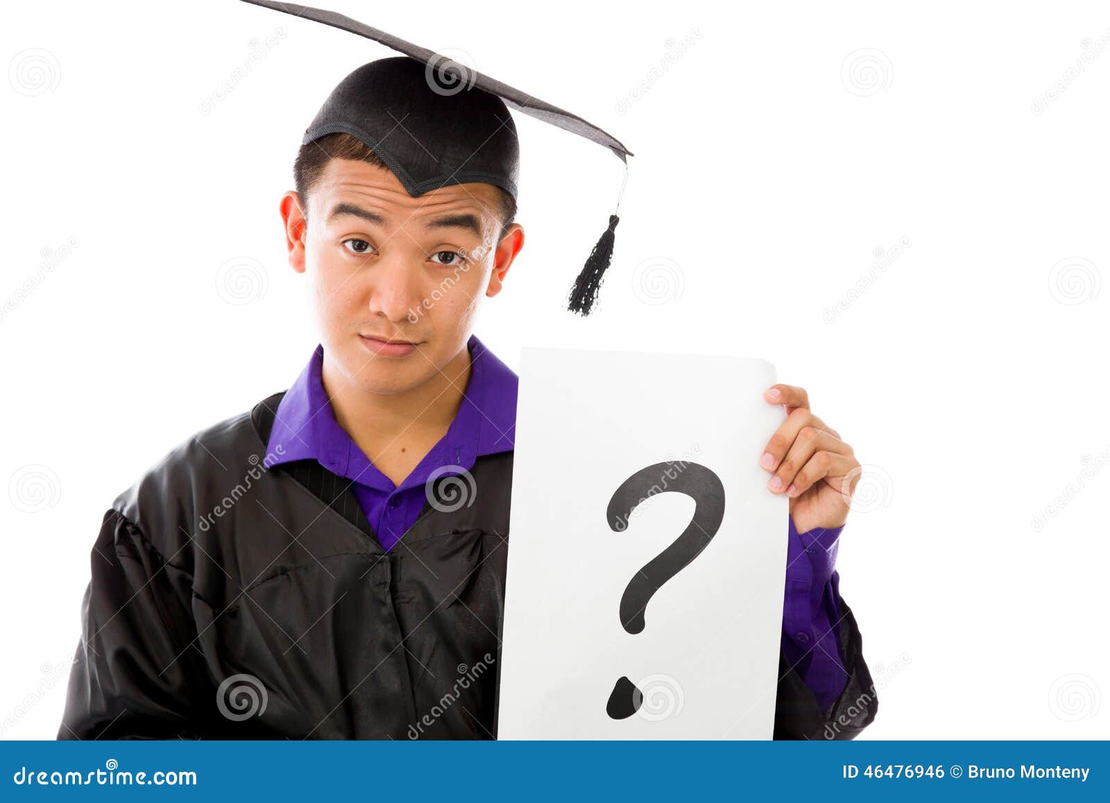 Model Isolated on White Holding a Sign Stock Photo - Image of college ...