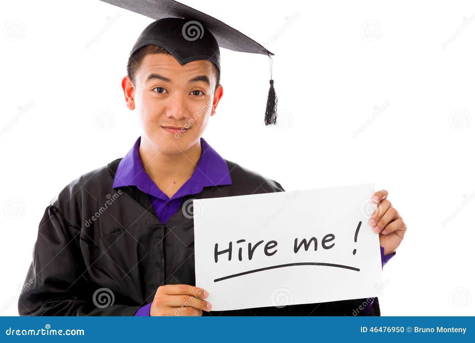 Model Isolated on White Holding a Sign Stock Photo - Image of student ...