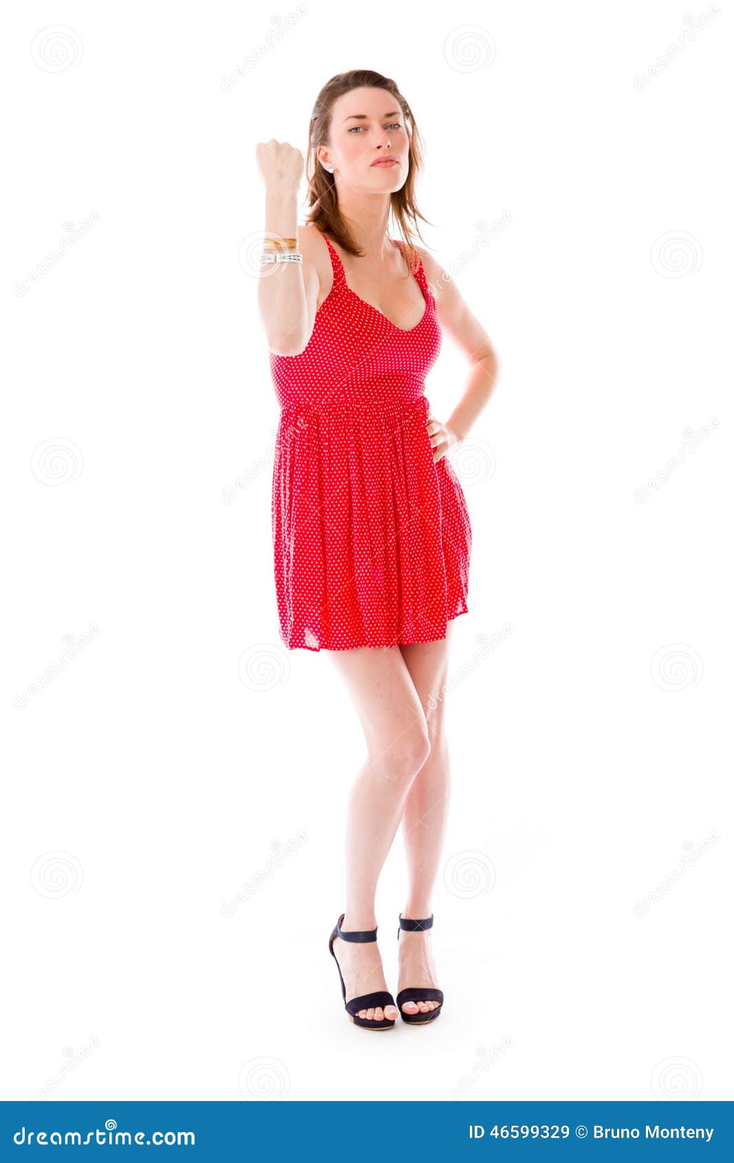 Model isolated on white stock image. Image of people - 46599329