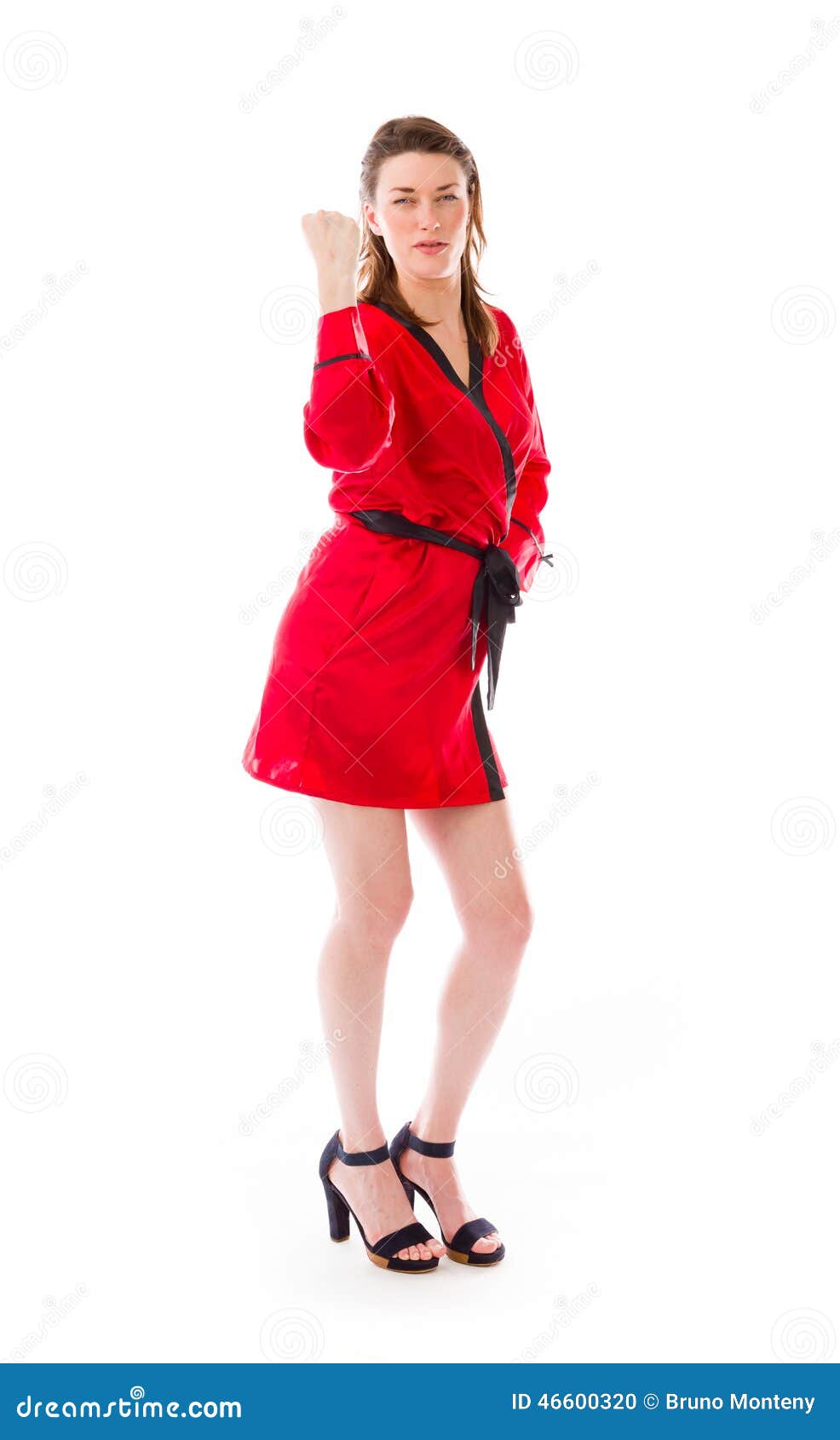 Model isolated on white stock photo. Image of standing - 46600320