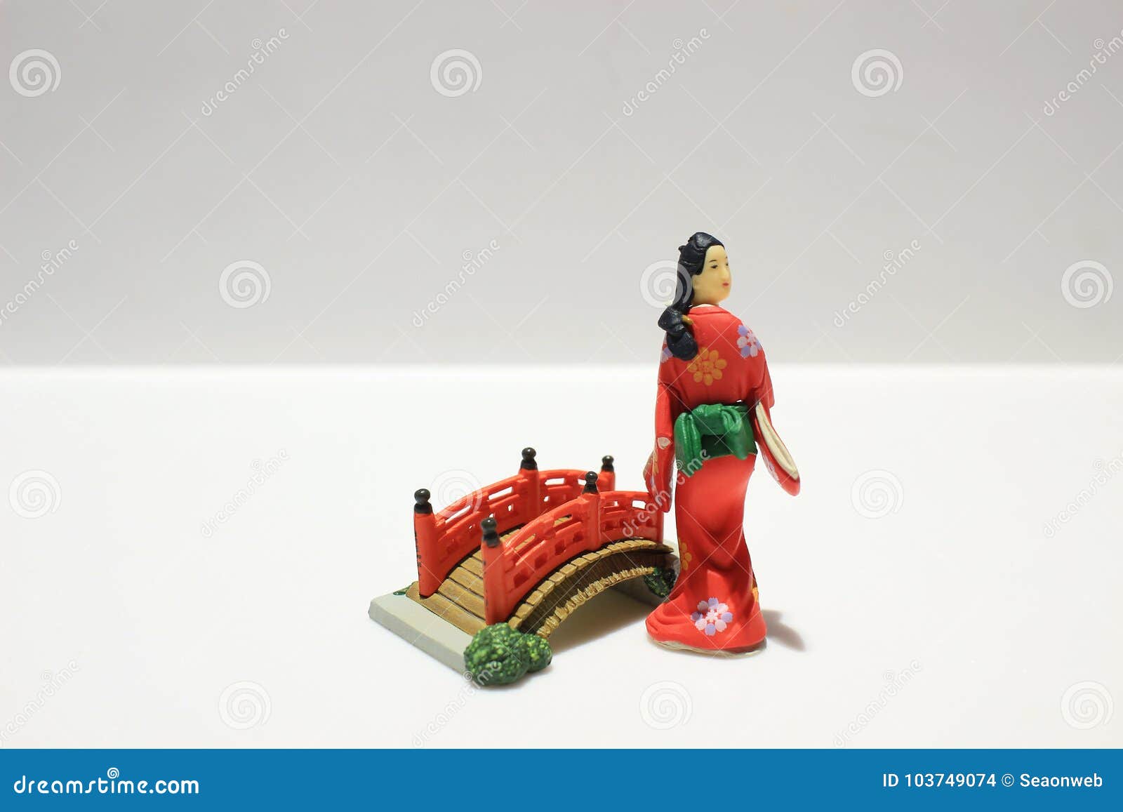Model of Japan Style Figure at the Board Stock Photo - Image of outside ...