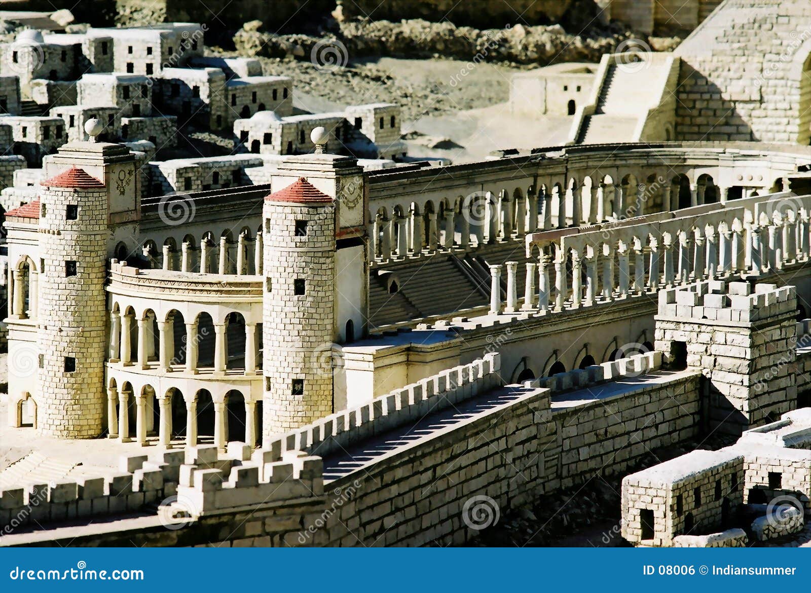 Model of Jerusalem city stock photo. Image of jerusalem, temple - 8006